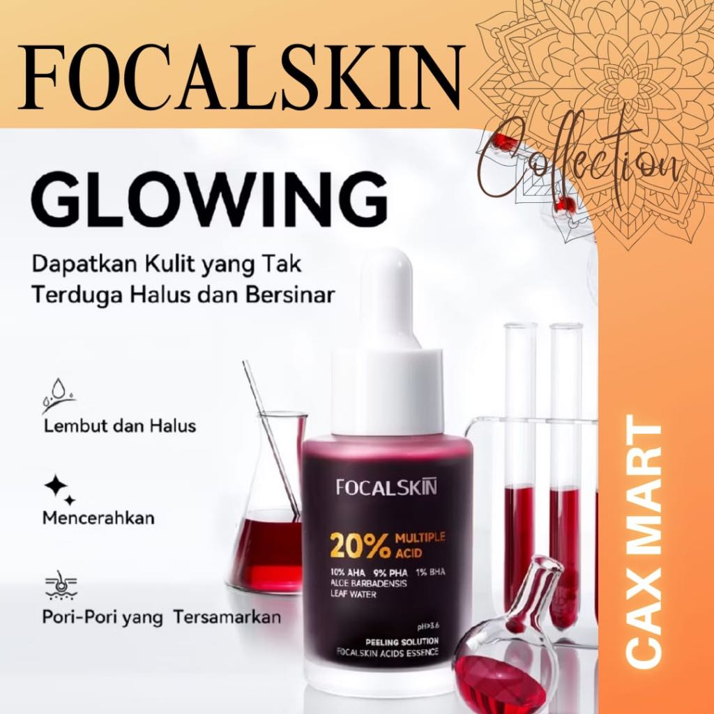 Jual FOCALSKIN Peeling Serum Exfoliasi Wajah Acid Essence 30ml | Shopee ...