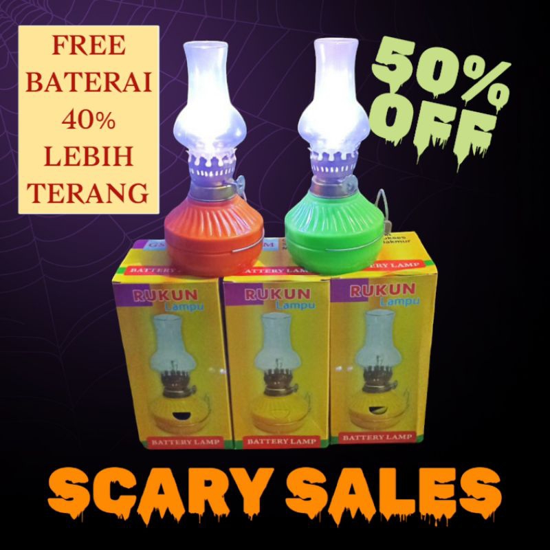 Jual (HOT SALE !!) LAMPU TEPLOK LED 2 "SUPER TERANG" FREE BATERAI ...