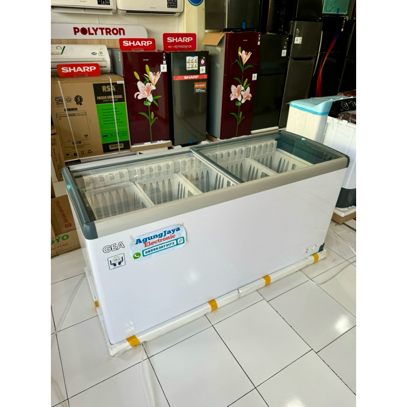 Jual FREEZER SLIDING GEA SD-516B LEMARI PEMBEKU KACA GESER 500 LITER ...