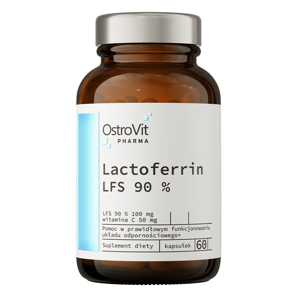 Jual OstroVit Pharma Lactoferrin LFS 90% 60 Kapsul Inulin Vitamin C ...