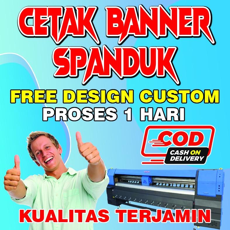 Jual CETAK BANNER | SPANDUK | MMT | BALIHO | 1 HARI JADI | FREE DESIGN | UKURAN & DESIGN CUSTOM ...