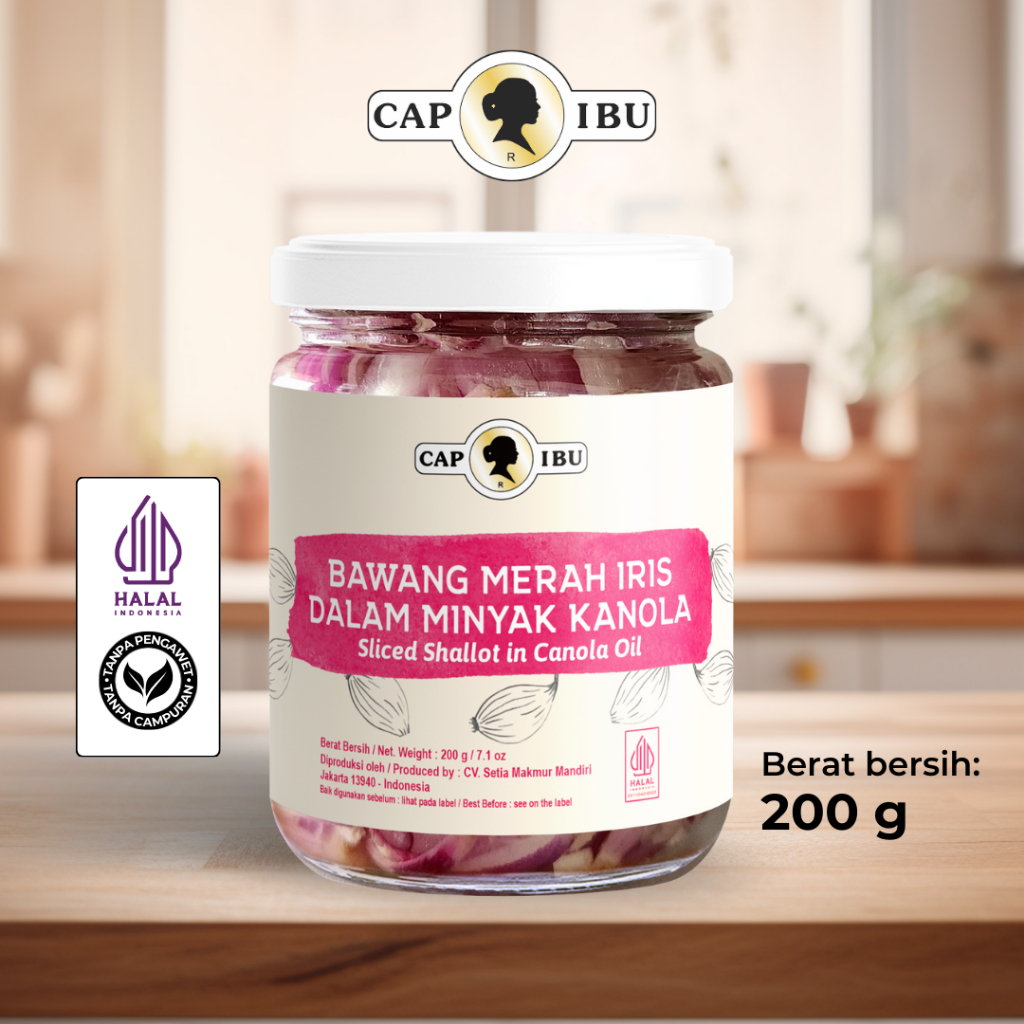 Jual CAP IBU Bawang Merah Iris dalam Minyak Kanola - Bumbu Masak Instan ...