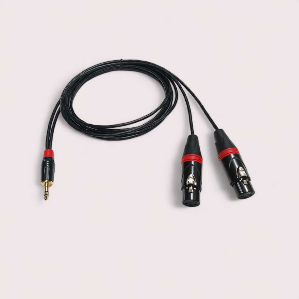 Jual Kabel Audio 2 Canon Xlr Male / Female ke Mini Stereo 3,5mm ( Jack ...