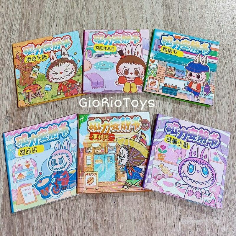 Jual Stiker Buku Magnet Labubu Magnetic Sticker Book - Labubu | Shopee ...