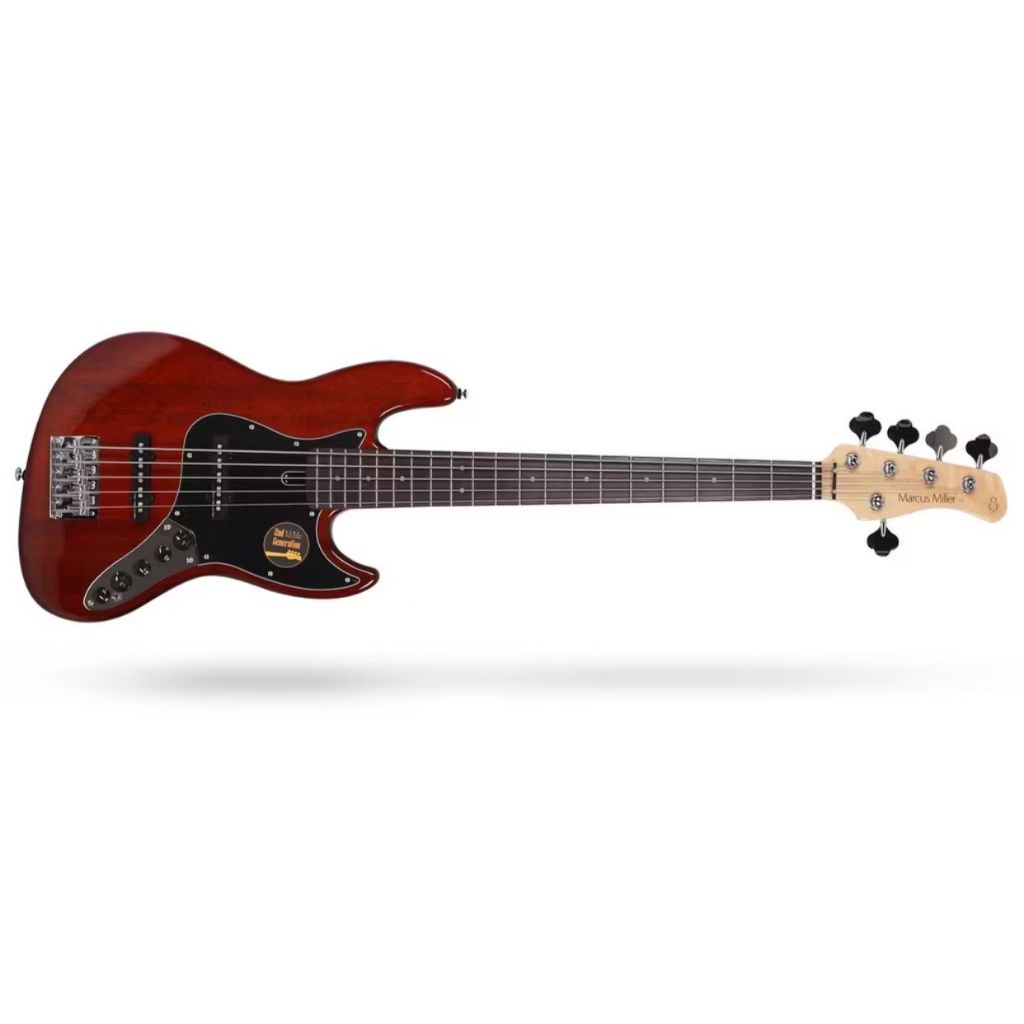 Jual Sire V3 2gen 5 String Active Marcus Miller Bass Elektrik - Maroon ...
