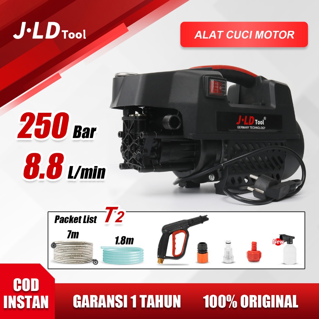 Jual J.LD Mesin cuci T2 Alat cuci motor 250 Bar Jet steam Tekanan ...