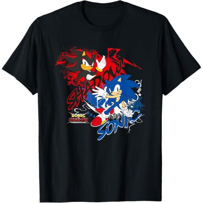Jual Kaos Baju Anak Laki Perempuan Sonic the Hedgehog Sonic X Shadow ...