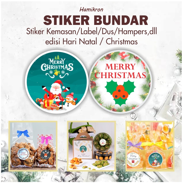 Jual Stiker Natal /Christmas, stiker kemasan/label/parcel/hampers,dll ...