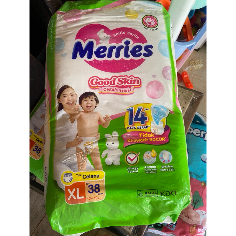 Jual habisin stock Merries XL 38 MURAH || mamypoko xl | Shopee Indonesia