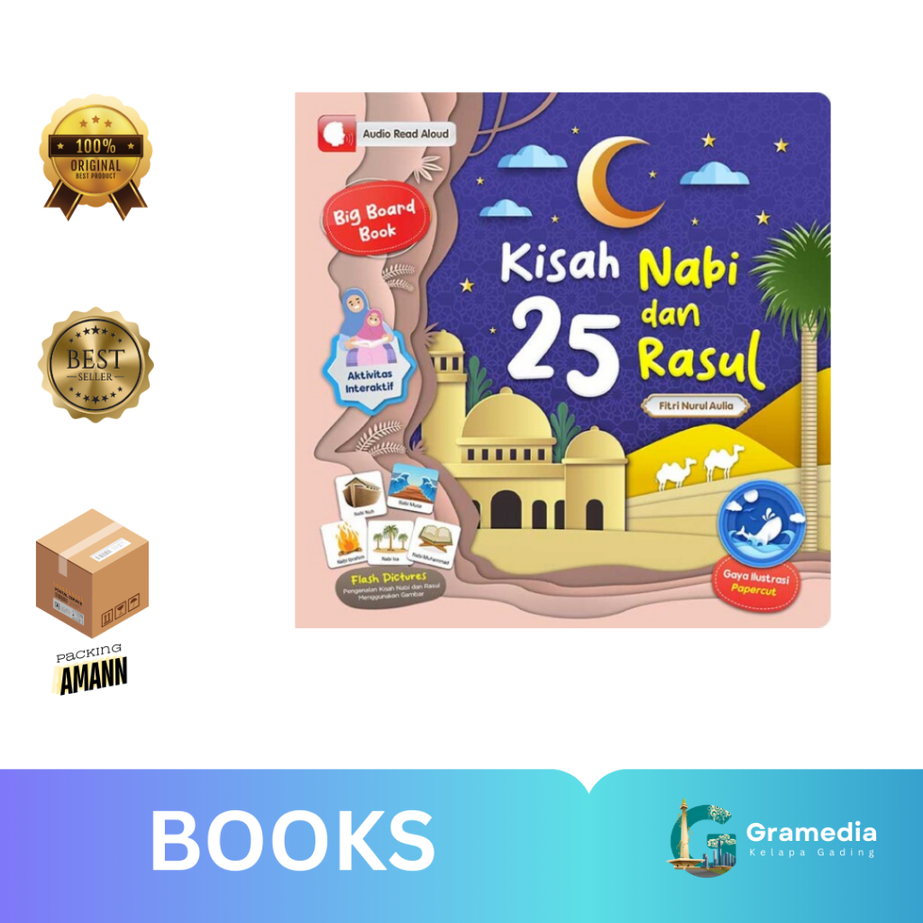 Jual Gramedia MKG - Buku Anak Big Boardbook Kisah 25 Nabi dan Rasul (Fitri Nurul Aulia) | Shopee ...