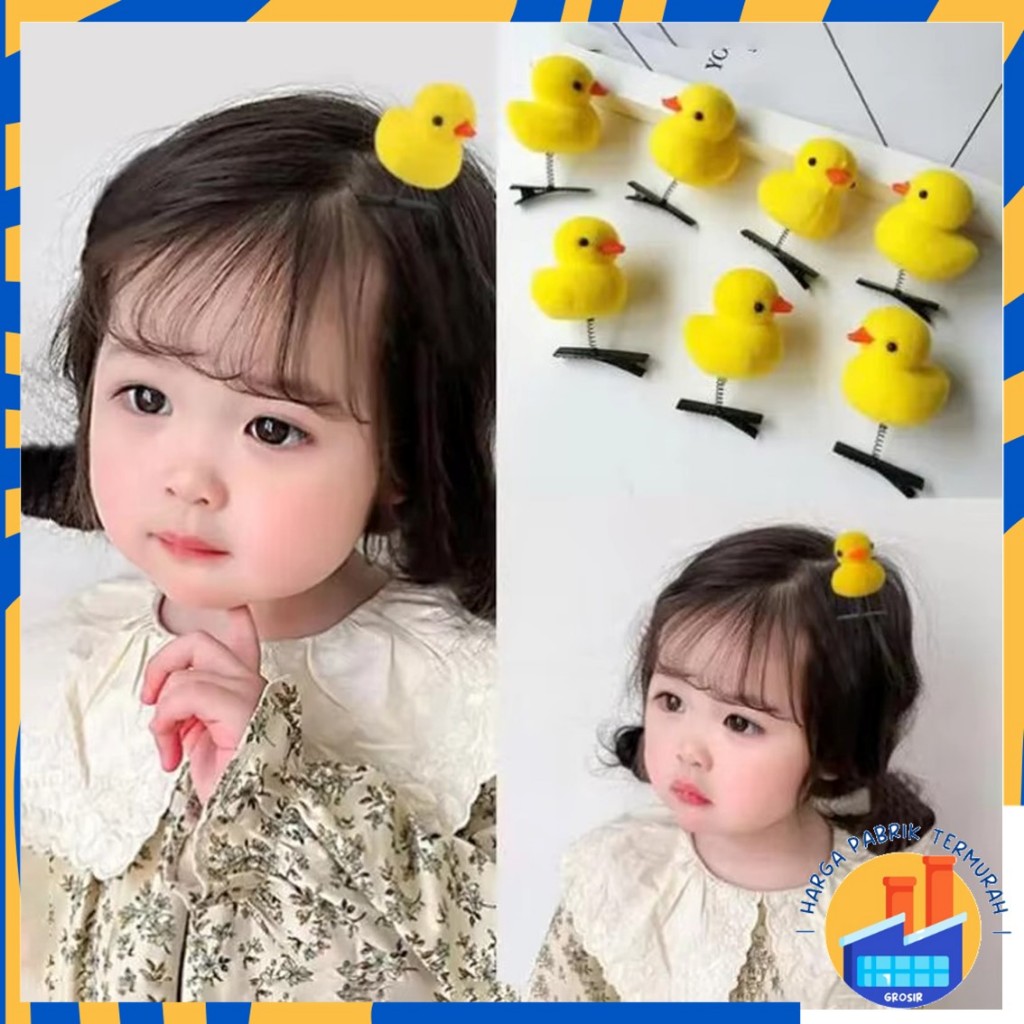 Jual HPT Jepit Rambut Bentuk Bebek Anak Lucu Jepit Rambut Hair Clip ...