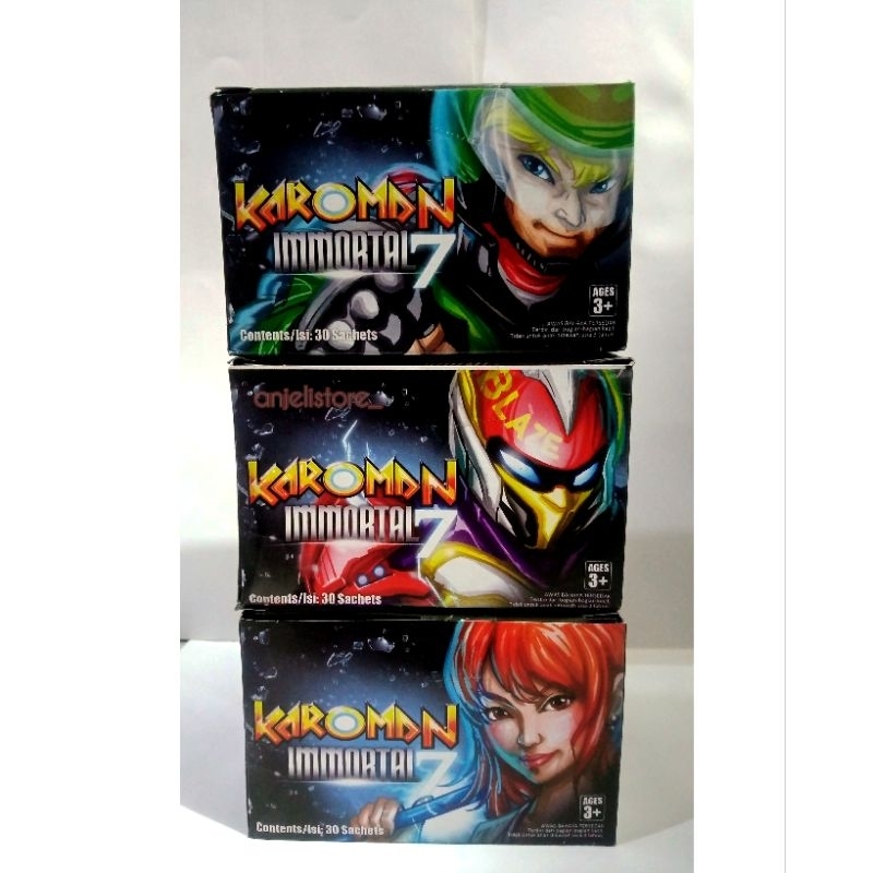Jual KAROMAN 3D ISI 30 PCS & 10 PCS / KARTU KAROMAN IMMORTAL 7 ...