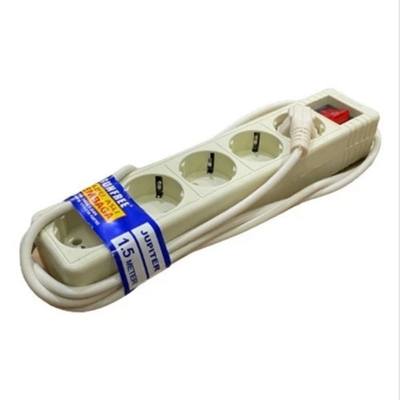 Jual SUNFREE Jupiter StopKontak 5 lubang Panjang Kabel 1,5 meter ...