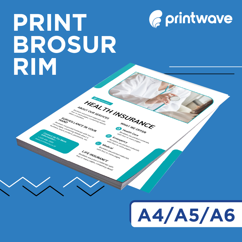 Jual Paket Hemat Print Brosur Custom 1 Rim | Print Flyer Premium ...