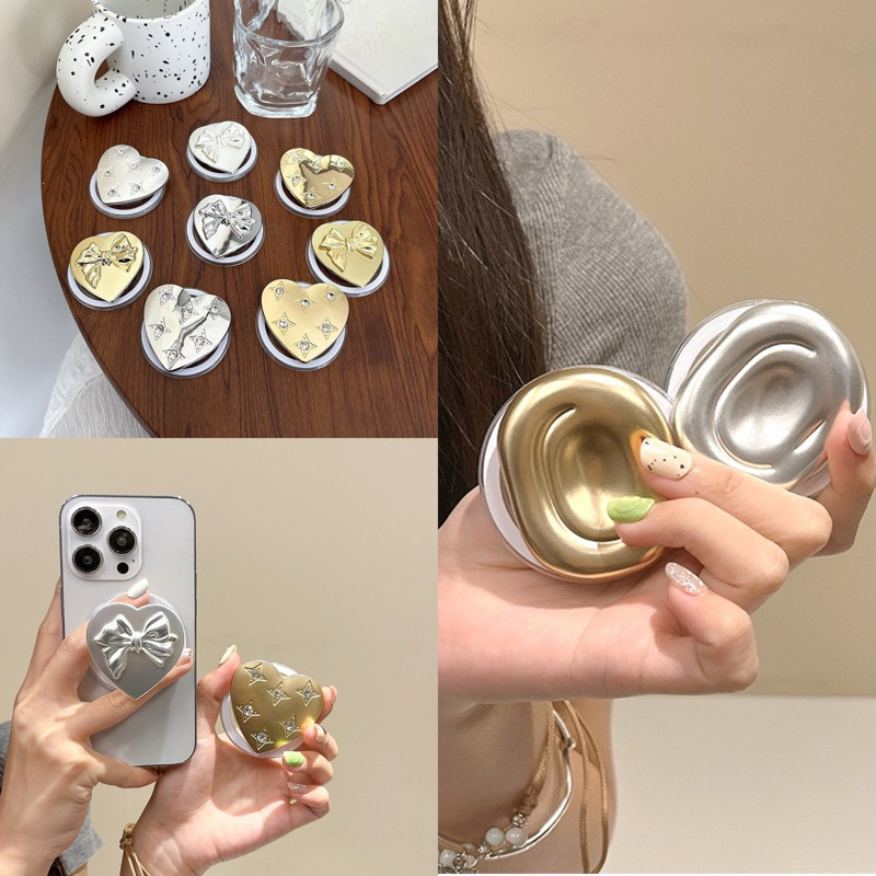 Jual Phone Holder Magnetic Popsocket Magsafe Silver Gold Plated Griptok ...