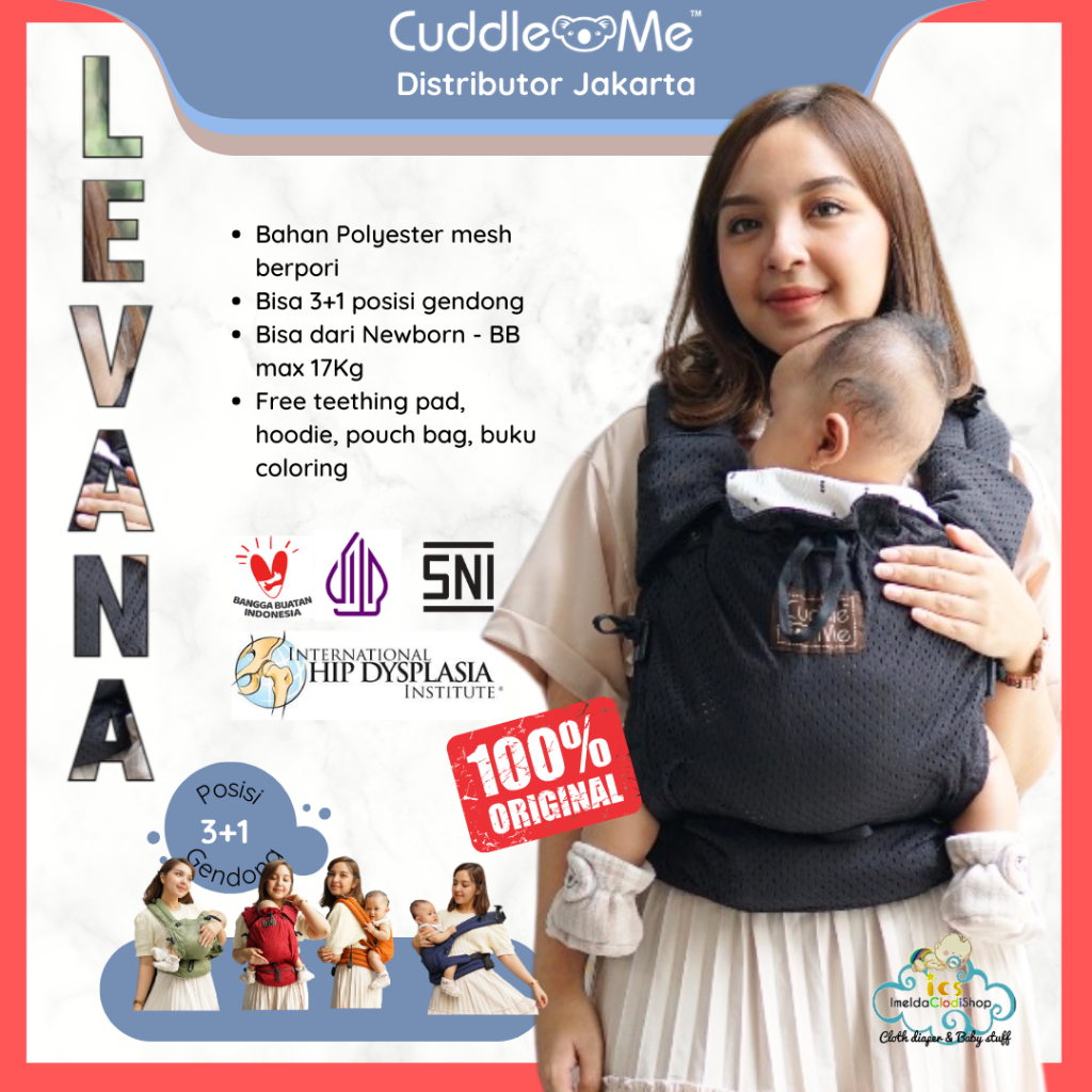 Jual [Ringan] Cuddle Me Levana carrier Gendongan bayi SSC Newborn ...
