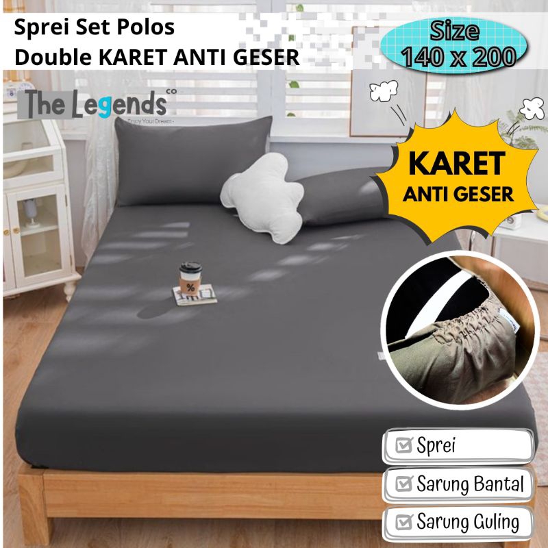 Jual Sprei Karet Polos 140x200 Anti Geser | 140x200x15 | 140x200x20 ...