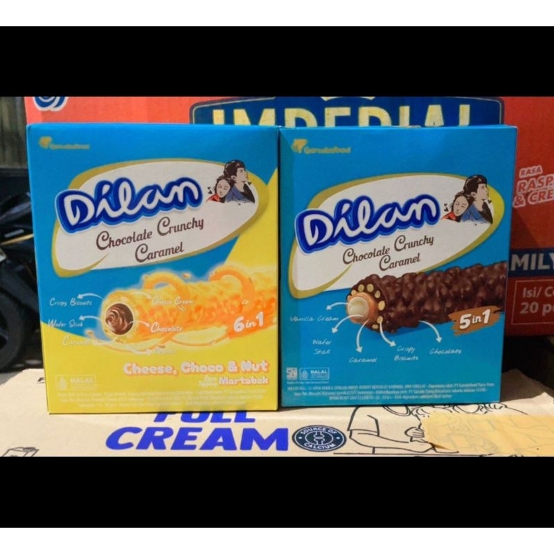 Jual Dilan Chocolate Crunchy Caramel Roll 5in1 Choco Cheese Nut 6in1 ...