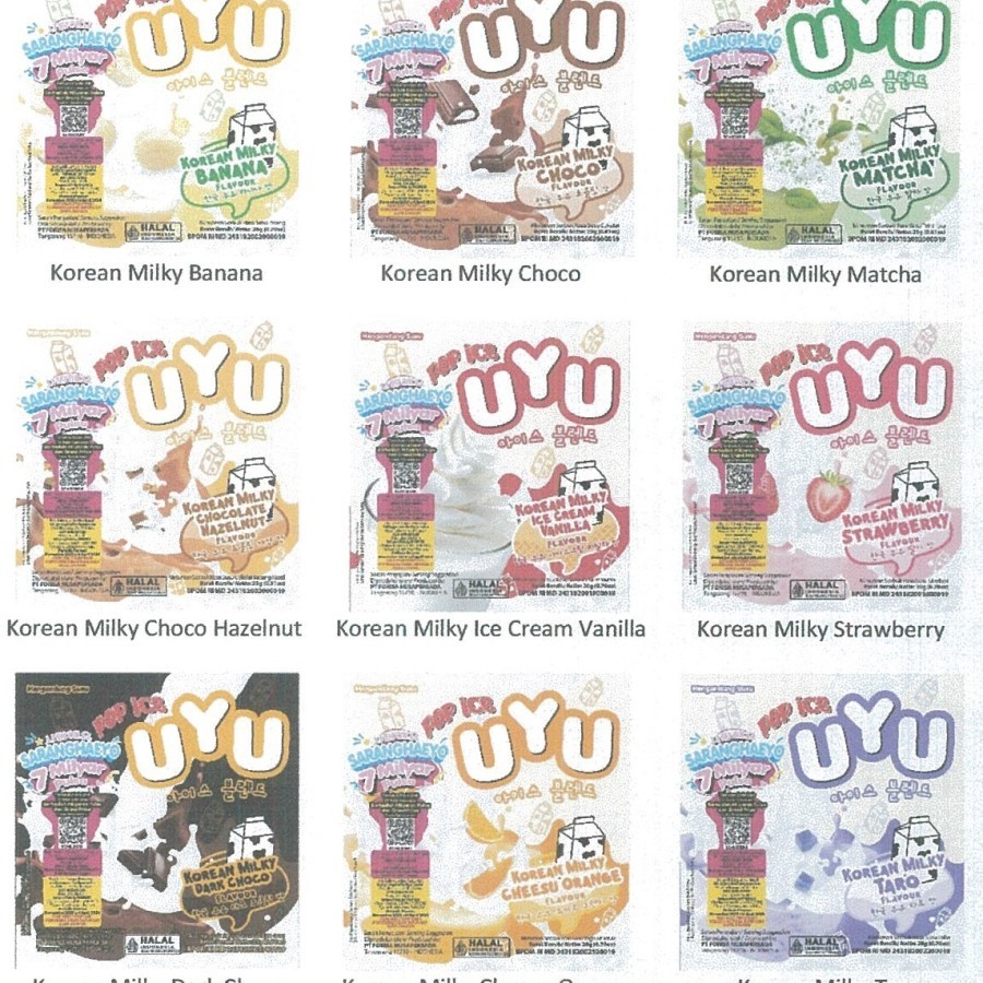 Jual POP ICE UYU KOREAN MILK 1 renceng 10 SACHET | Shopee Indonesia