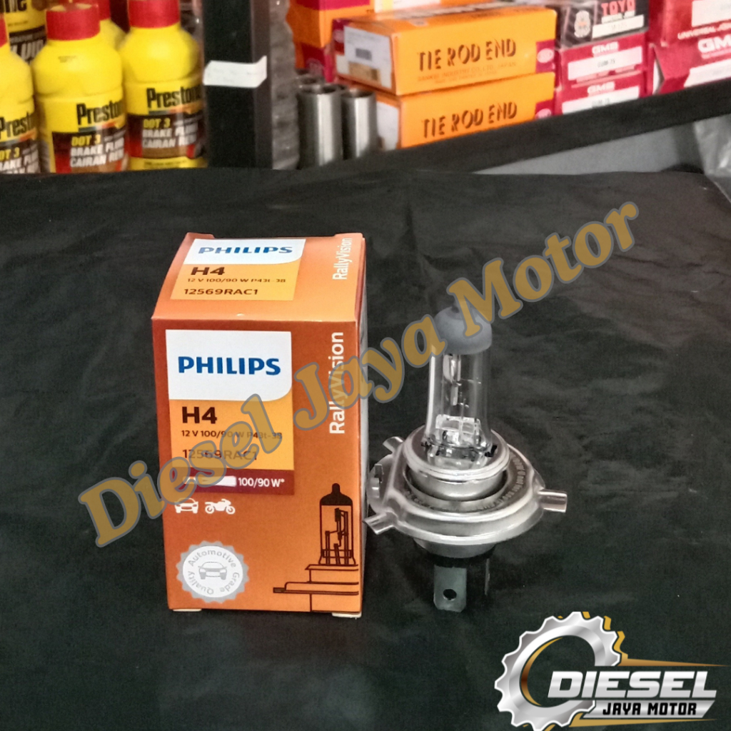 Jual Lampu H4 12V 100/90W (PHILLIPS) | Shopee Indonesia