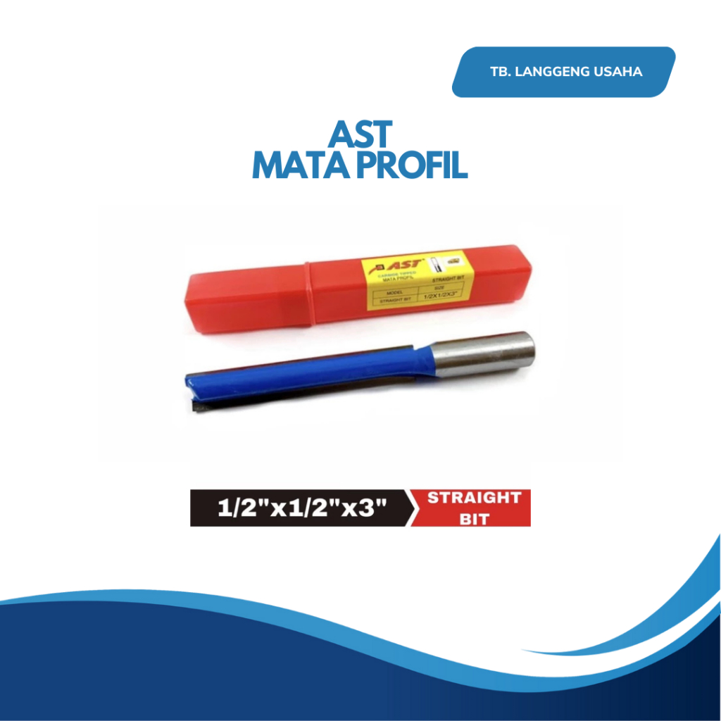 Jual Mata Profil Kayu STRAIGHT BIT AST 1/4" x 3mm 4mm 5mm 6mm 8mm 10mm ...