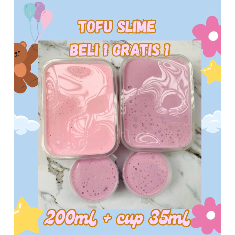 Jual TOFU SLIME BELI 1 GRATIS 1 by kiyowoo_DIY SLIME MAINAN ANAK ANAK | Shopee Indonesia