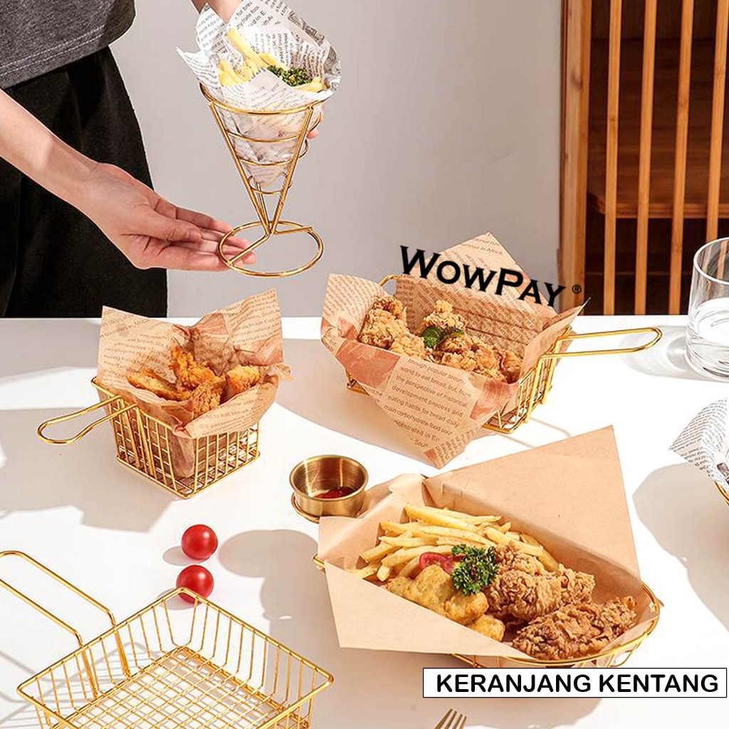 Jual Keranjang Holder Kentang Goreng French Fries Frier Fry Stainless ...