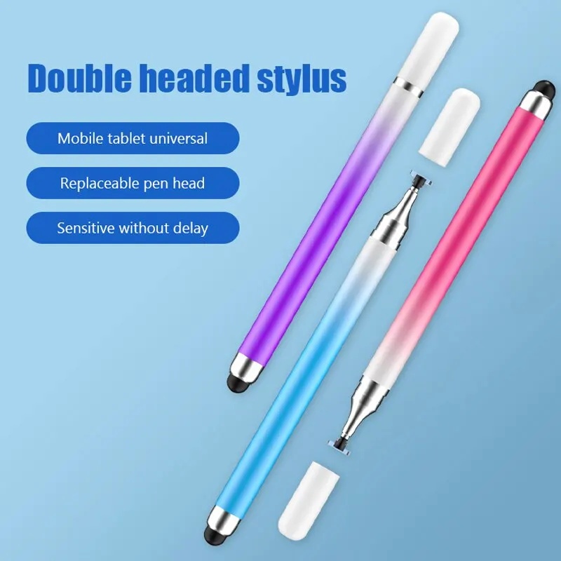 Jual 2 IN 1 Stylush Pen Universal Android Ios Windows Capacitive Touch ...