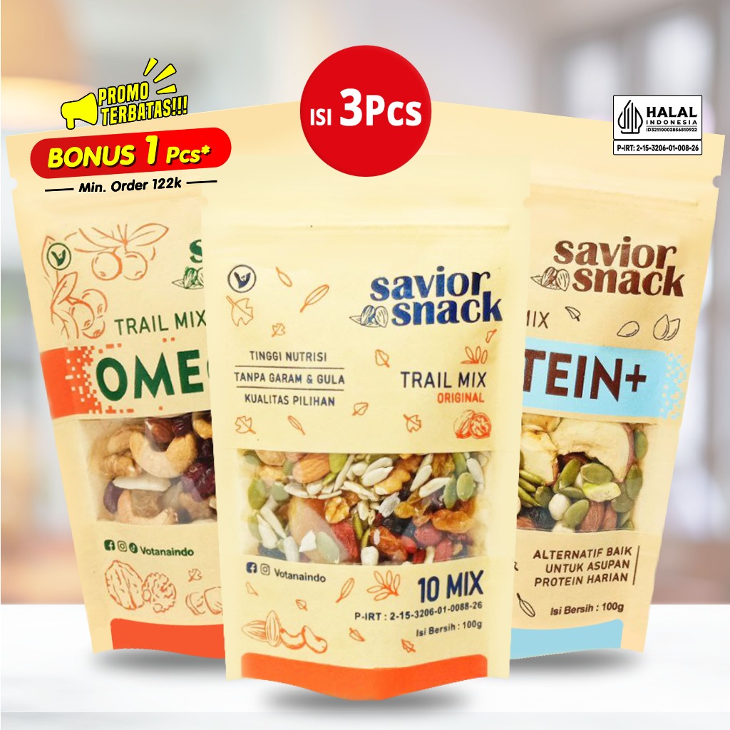 Jual Cemilan Enak dan Murah 1 Paket Campur 3 Varian Original, Omega+ ...