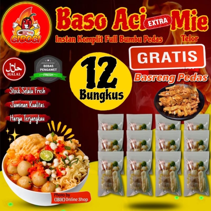 Jual 𝐂𝐈𝐁𝐎𝐂𝐈 𝟏𝟐 𝐁𝐮𝐧𝐠𝐤𝐮𝐬 Paket 𝐁𝐚𝐬𝐨 𝐀𝐜𝐢 𝐈𝐧𝐬𝐭𝐚𝐧 EXTRA 𝐌𝐢𝐞 𝐓𝐞𝐥𝐨𝐫 Komplit ...