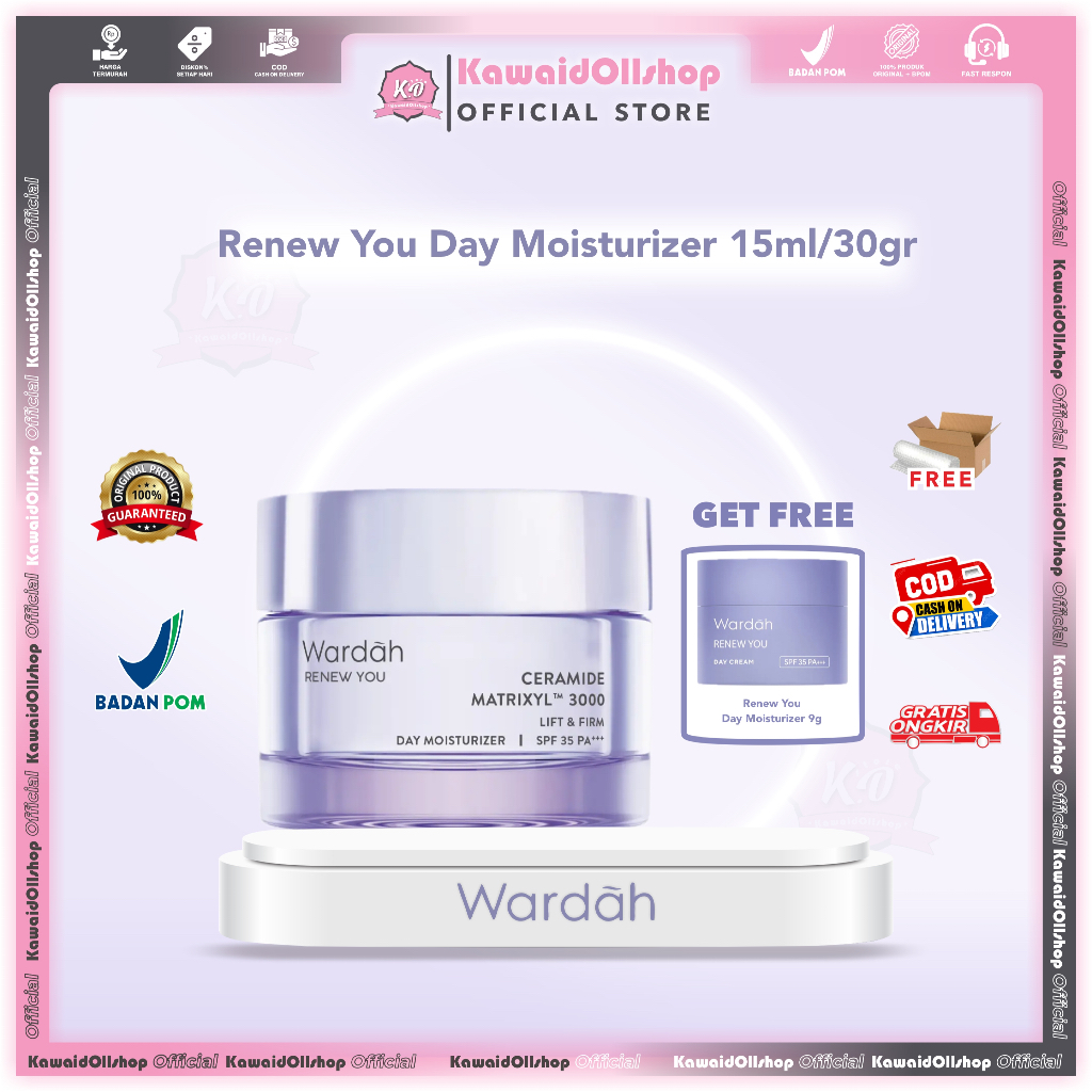 Jual Wardah Renew You Ceramide Matrixyl™ 3000 Lift & Firm SPF 35 PA ...