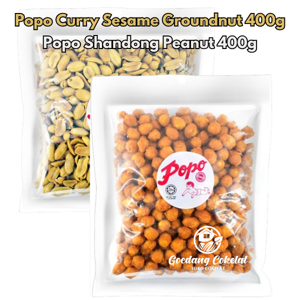 Jual POPO Snack Kacang Atom Tanah Kari Wijen Shandong Peanut Groundnut ...
