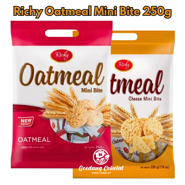 Jual Richy Oatmeal Mini Bite Oat Sereal Instant Oatmeal Menu Sarapan ...