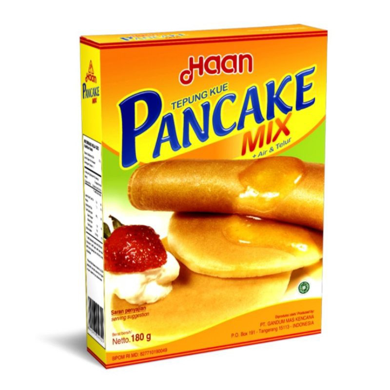 Jual Haan Pancake Mix Tepung Kue Vanila 180 g | Shopee Indonesia
