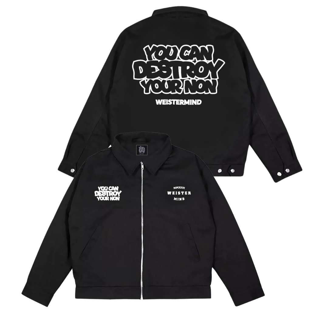 Jual Weister Work Jacket Boxy Hitam - Yourself | Shopee Indonesia