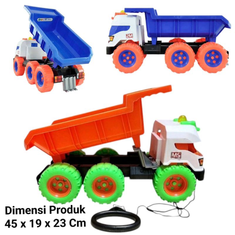 Jual Mainan Mobil Truck Drum Mobil Pasir Mainan Mobil Tarik Dump Truk ...