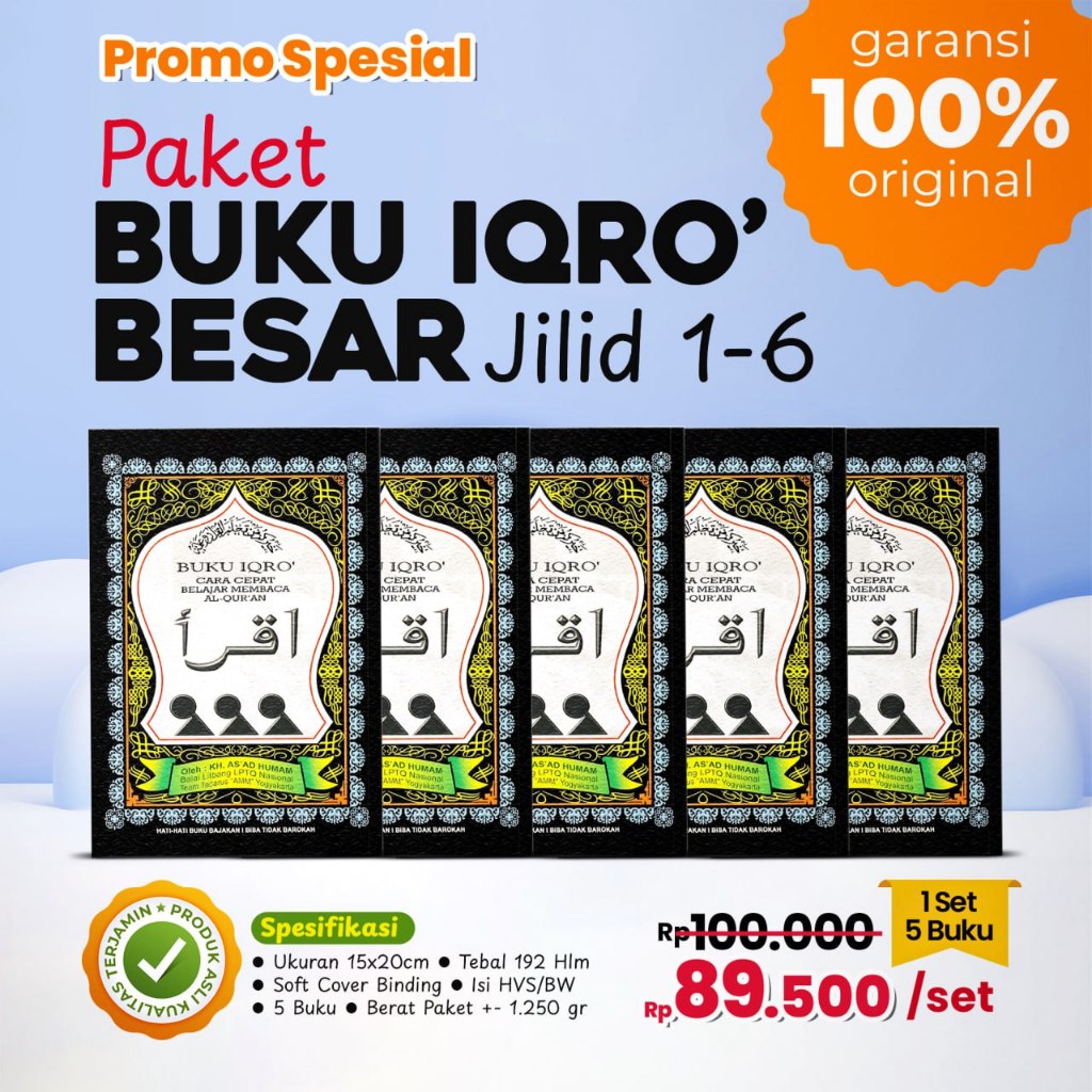 Jual Buku Very First Iqra Iqro Anak Balita 2 3 tahun Bewarna Belajar ...