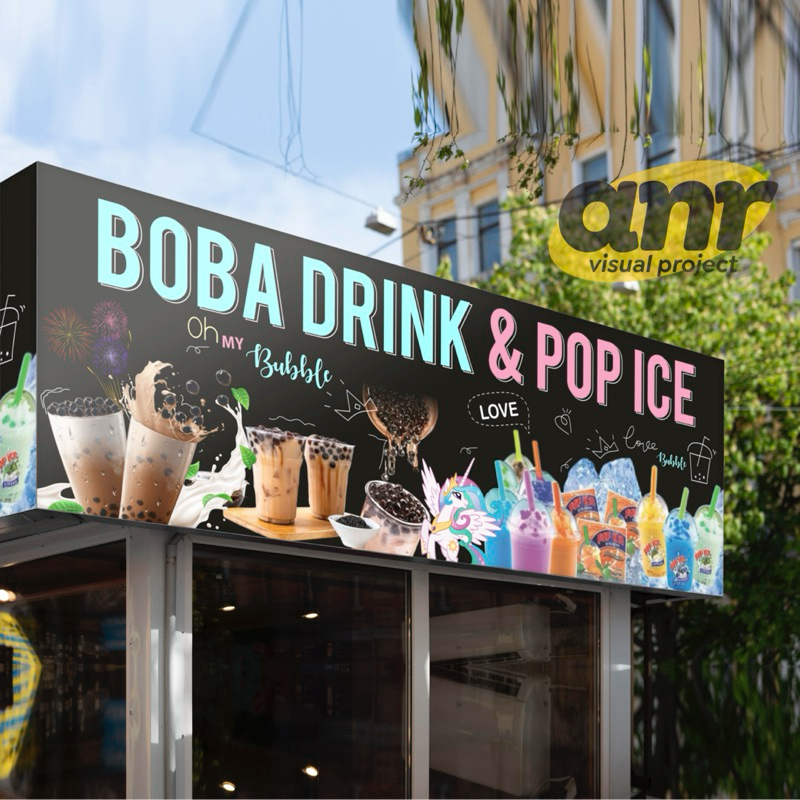 Jual BANNER BOBA DRINK / SPANDUK BOBA DRINK / CETAK BANNER BOBA ...