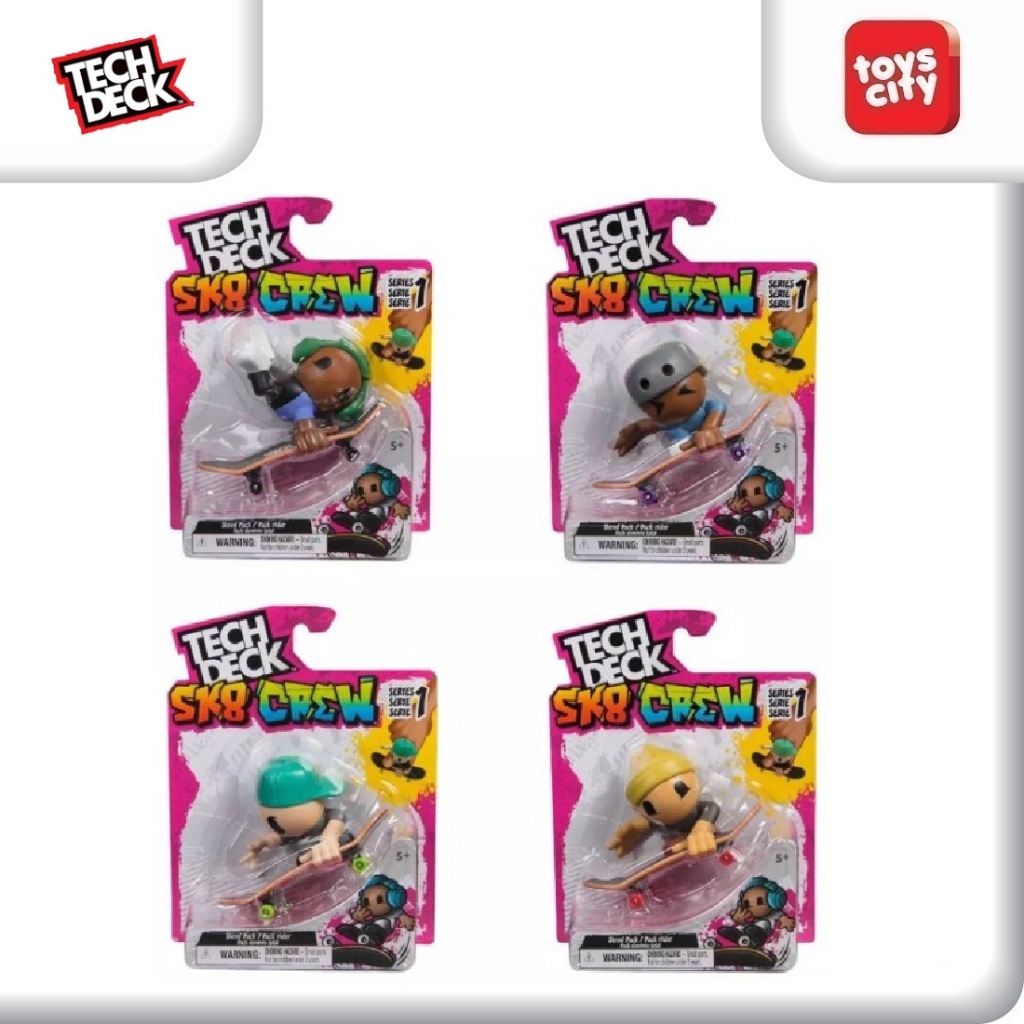 Jual Tech Deck Sk8 Crew Character Fingerboard Mini Skateboard Single ...