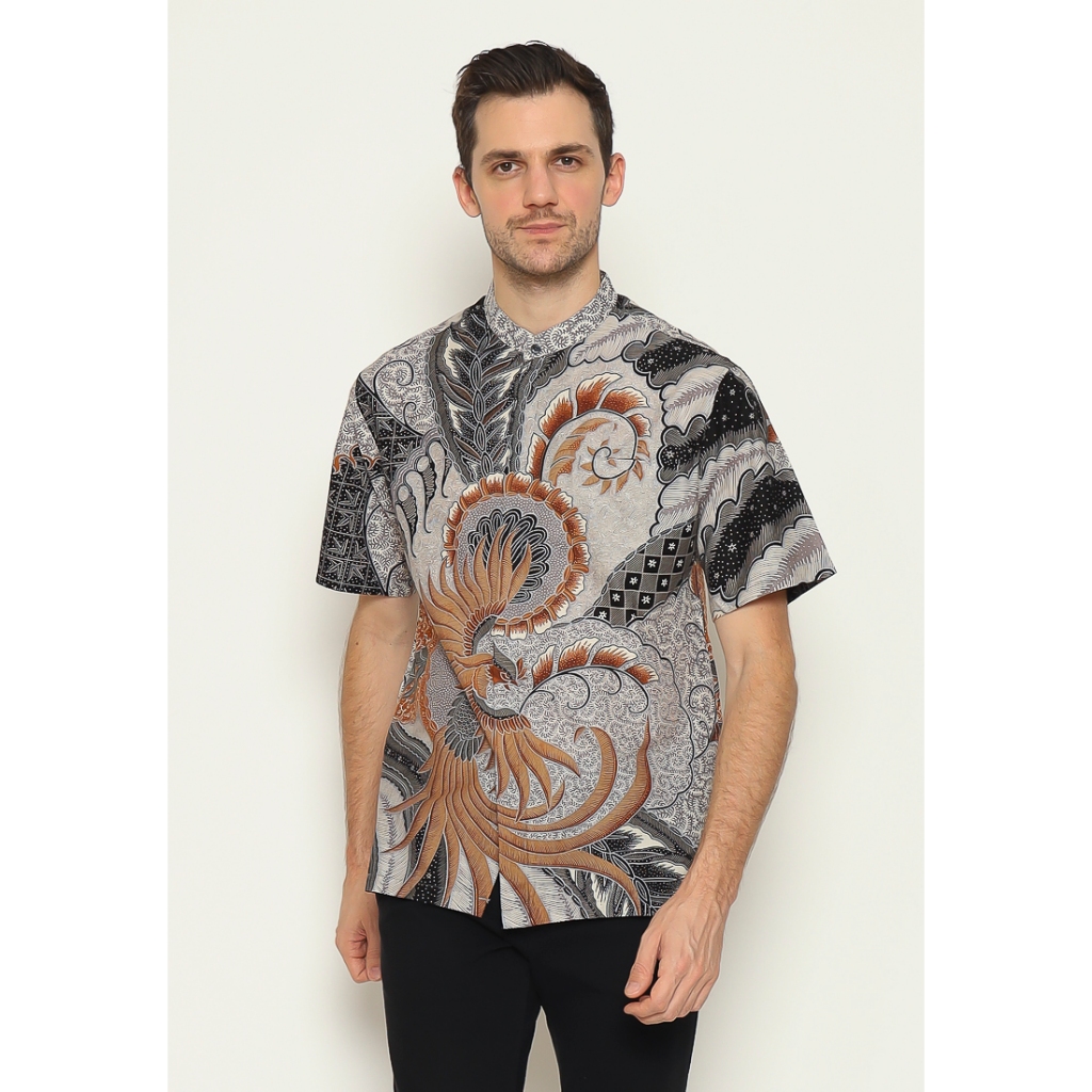 Jual Waskito Kemeja Batik Katun Pria HB LE 47528 B - White (putih ...