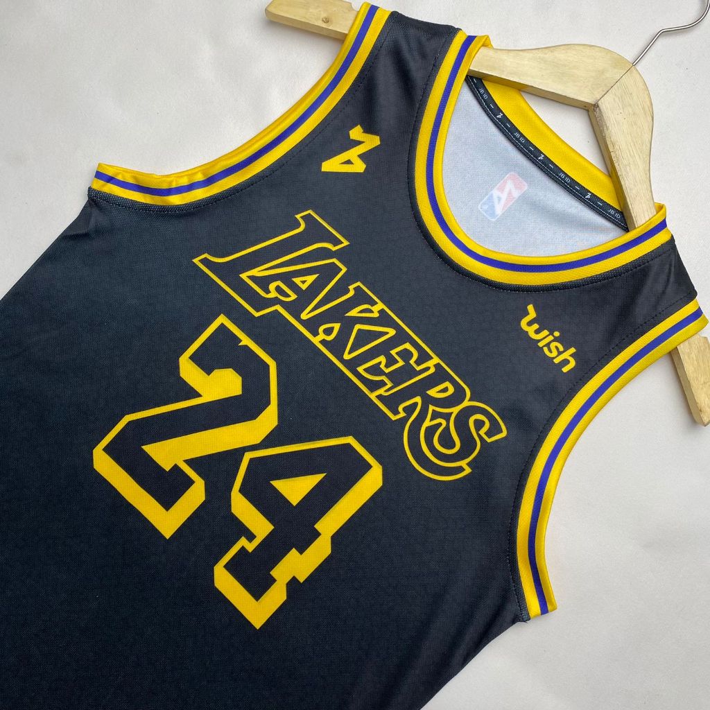 Jual JERSEY BASKET KOB3 BRY4NT LA LAK3RS #24 C1TY HITAM BAJU ATASAN ...
