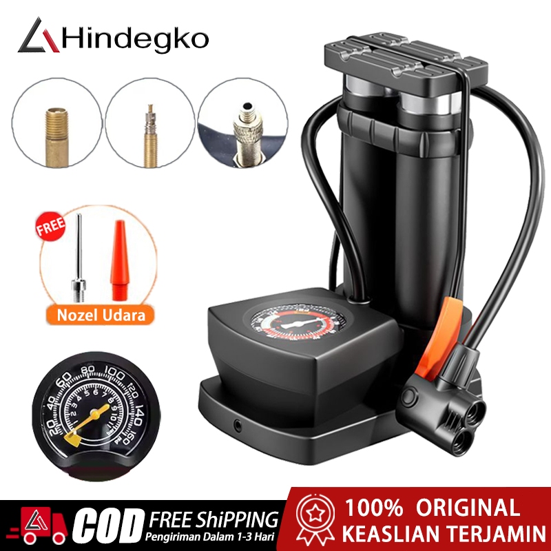 Jual Hindegko Pompa Angin Injak Portable Darurat Foot Pump 160 PSI ...