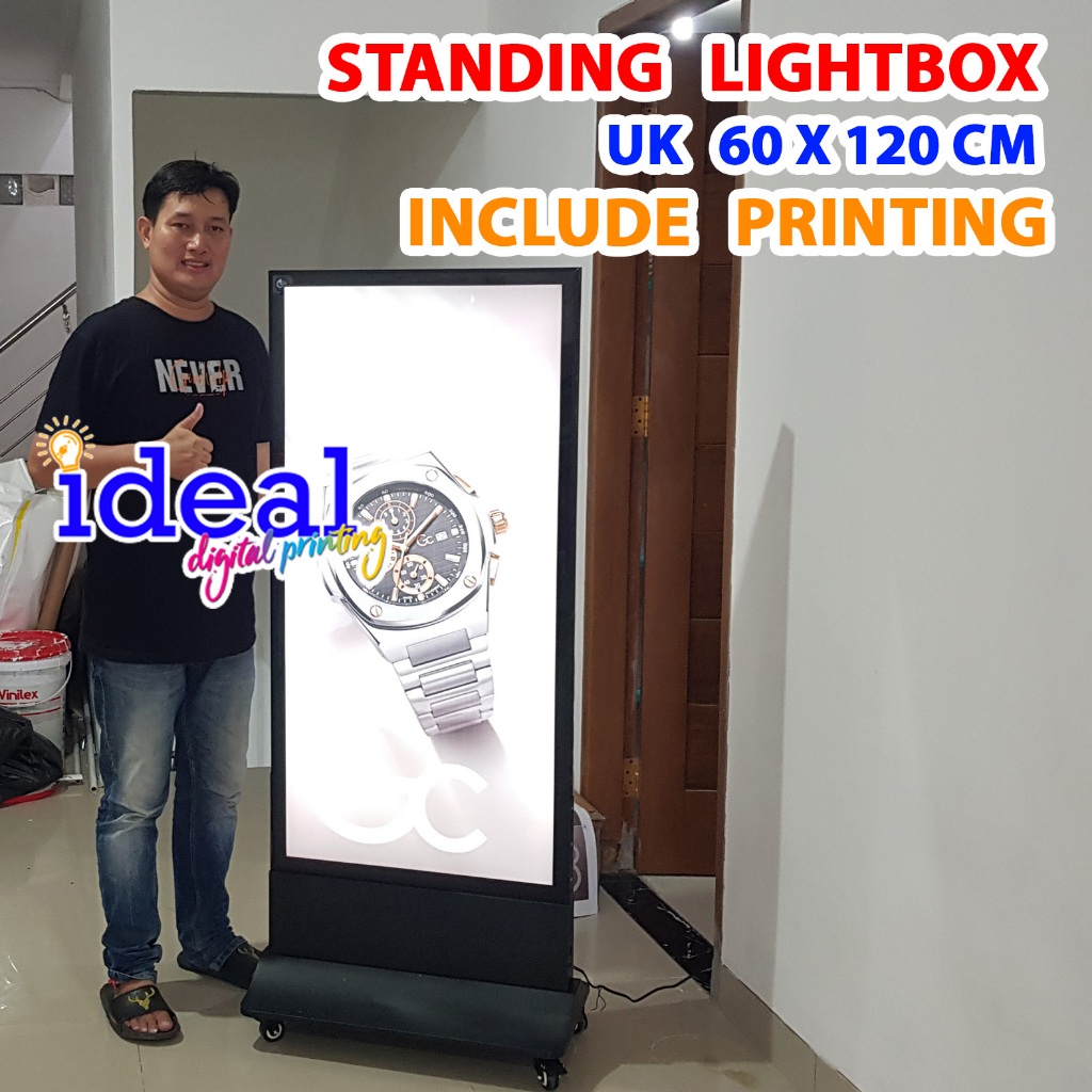 Jual Slim Light Box Standing Portable Slim Neon Box berdiri | Shopee ...