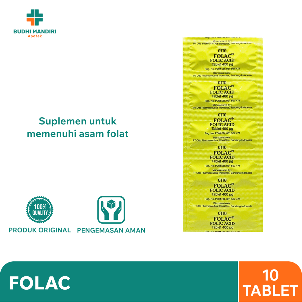 Jual Folac (1 Strip) - Suplemen Untuk Memenuhi Asam Folat | Shopee ...