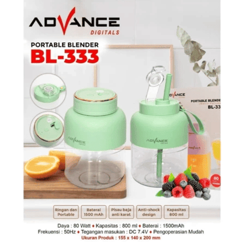 Jual Advance BL-333 Mini Juicer Portable / Portable Blender 800 ml ... Jual Advance BL-333 Mini Juicer Portable / Portable Blender 800 ml ...