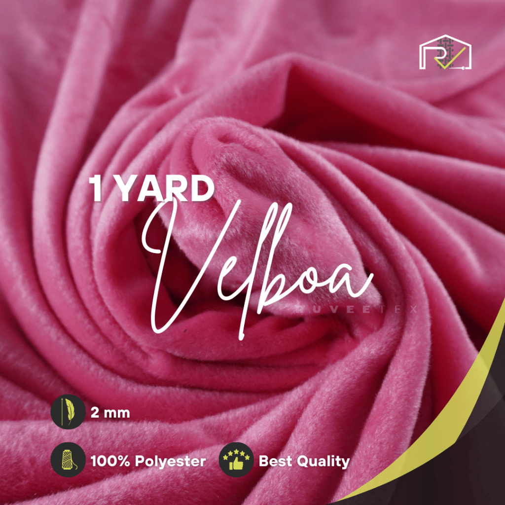 Jual Ruveetex Kain Velboa Kain Bulu Lembut 1 Yard (90 cm x 150 cm ...