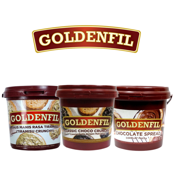 Jual GOLDENFIL Chocolate Spread, Choco Crunchy, Tiramisu Crunchy 1 Kg ...