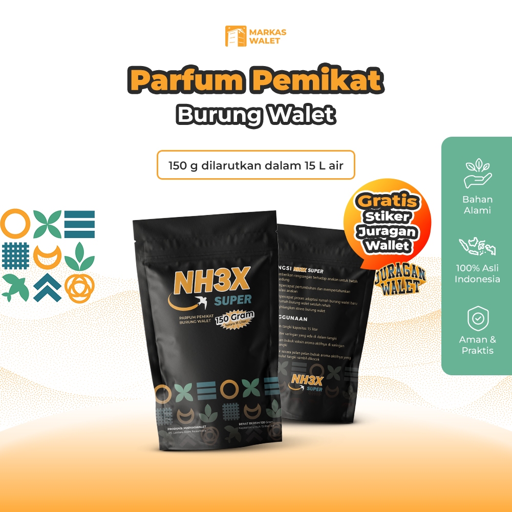 Jual Aroma Pemikat Walet NH3X Super - 150 gr untuk 15 liter air FREE ...