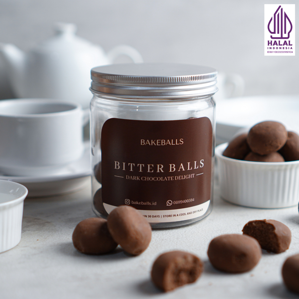 Jual Bitter Balls | Dark Chocolate Cookies by Bakeballs | Kue Kering ...