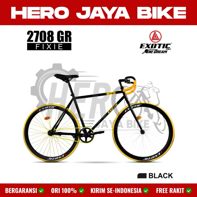Jual Sepeda FIXIE EXOTIC 2708 GR 700 C Rem Torpedo Steel Desain Terbaru ...